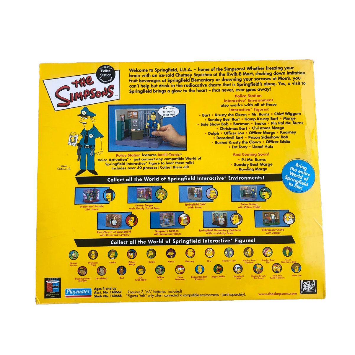 The Simpsons Police Station Playmates Action Figure – Getem Vintage